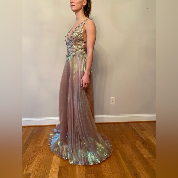 Dresses | An Custom Made Iridescent Prom Dress Only Work Once In ...
